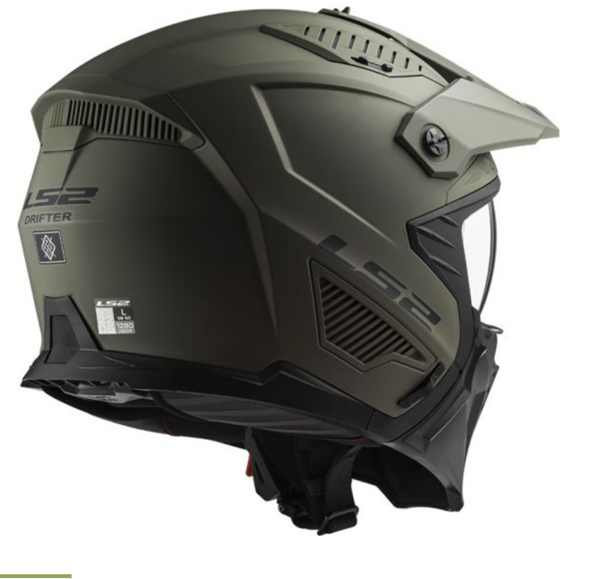 LS2 FF606 Drifter Full / Open Face Motorcycle Helmet Matt SAND | Fat ...