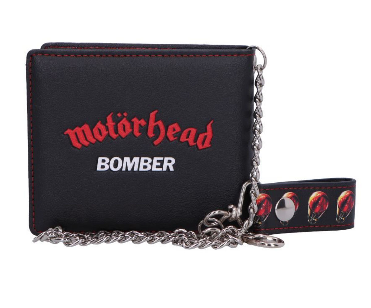Motorhead Bomber Wallet with security chain | Fat Skeleton UK