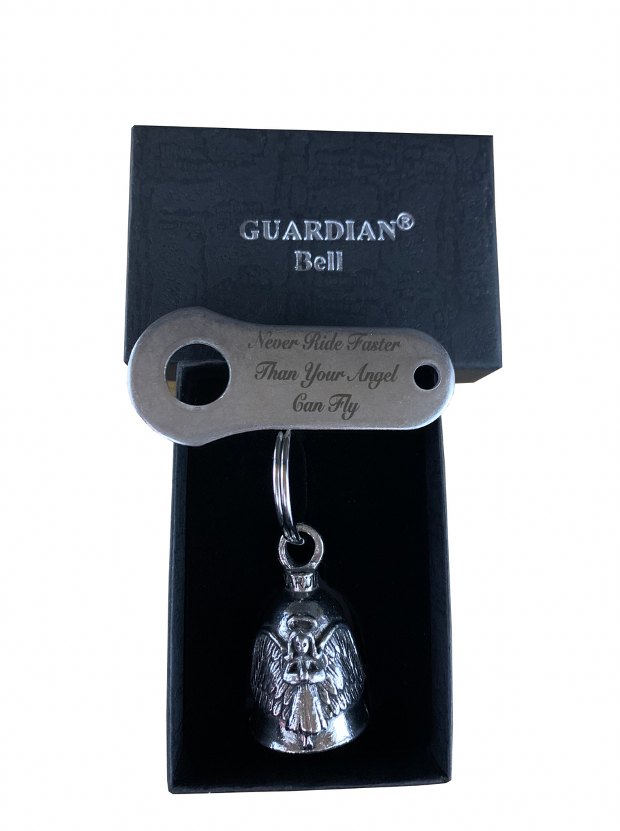 The Original Guardian Angel Bell plus Engraved Bell Hanger & Gift Box ...