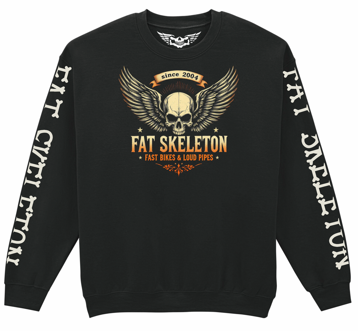 Fat Skeleton Fast Bikes Loud Pipes Sweatshirt– Fat Skeleton UK