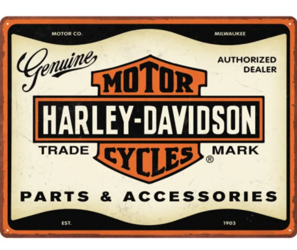 Harley Davidson Genuine Parts & Accessories Bar & Shield Logo Sign ...