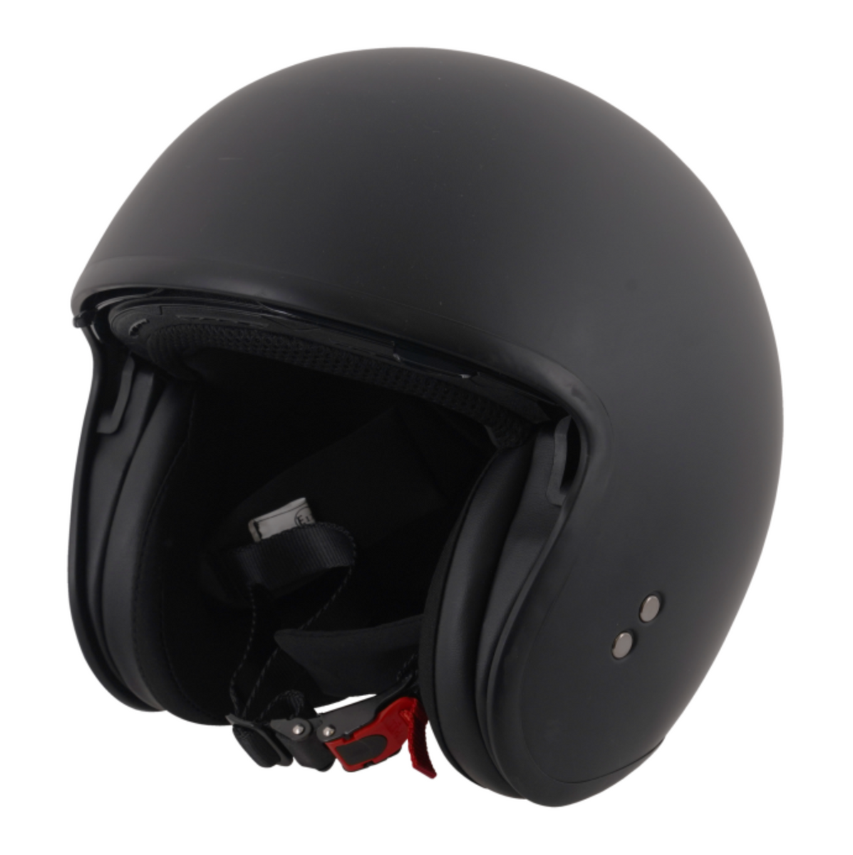 Stealth Matt Black Open Face Helmet | Fat Skeleton UK