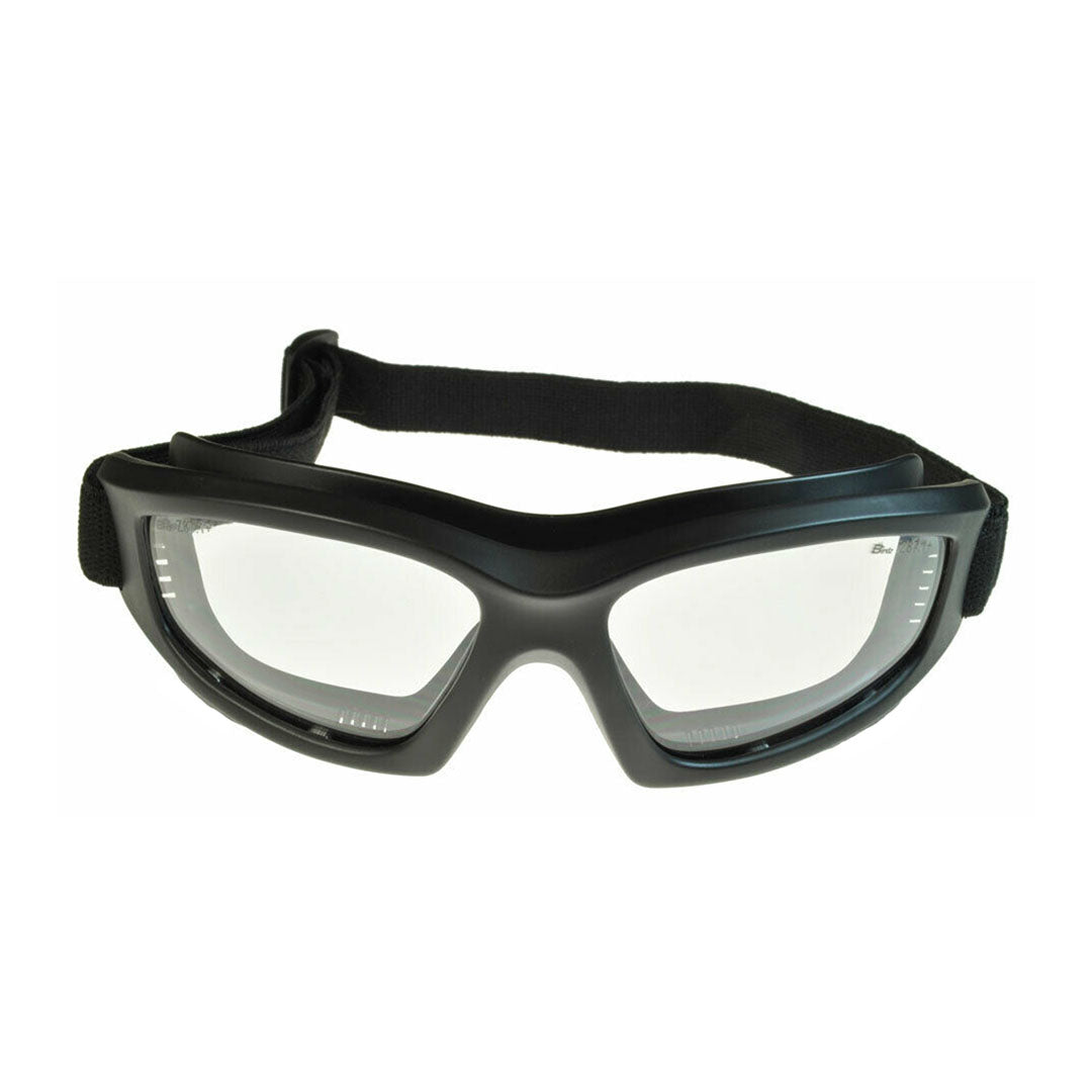 EVA padded Clear Lens Biker Goggles | Fat Skeleton UK