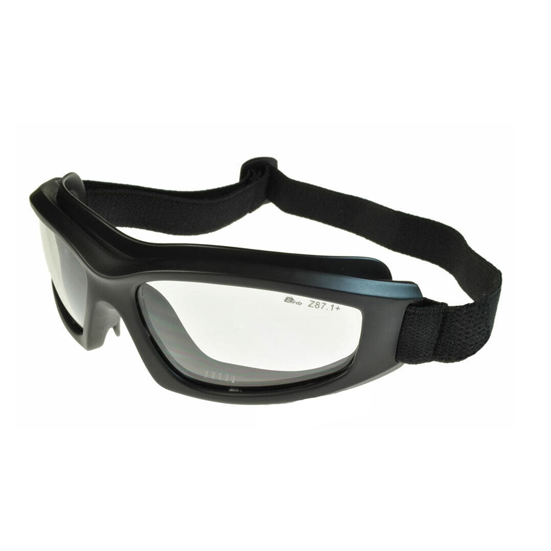 EVA padded Clear Lens Biker Goggles | Fat Skeleton UK
